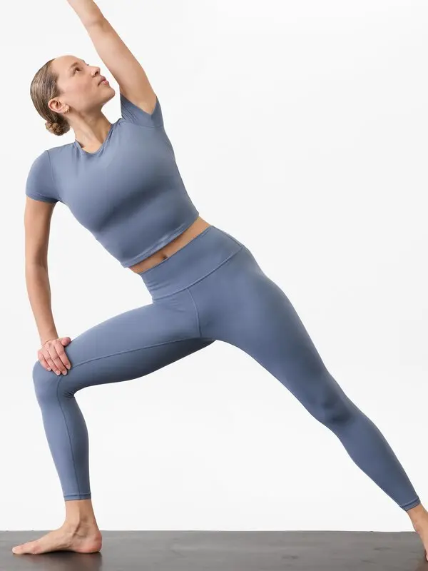 Athleta Transcend High Rise 7/8 Legging - Shadow Blue