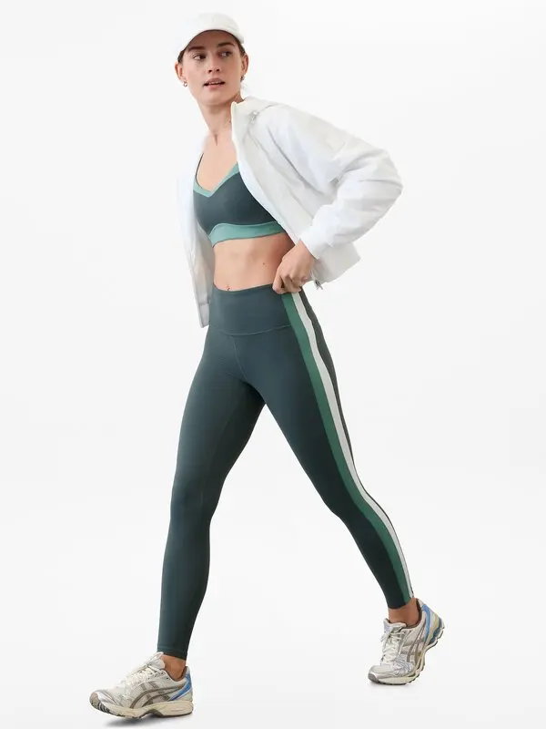 Athleta Elation Sport Stripe Ultra High Rise Legging - Eden Stripe