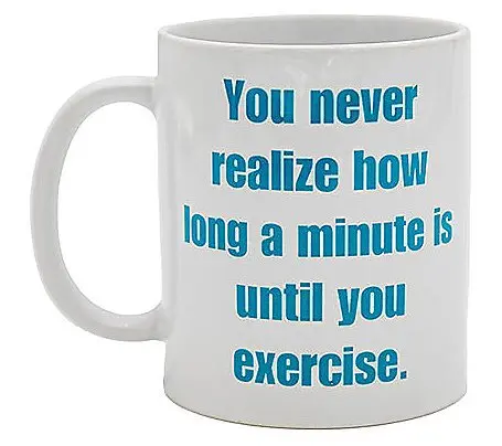 MARY PHILLIPS DESIGNS Mary Phillips Exercise Coffee Mug