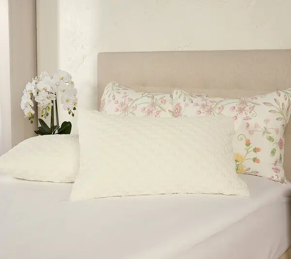 HOME REFLECTIONS Set Of 2 Hybrid Foam & Down Alt Pillows-s/q