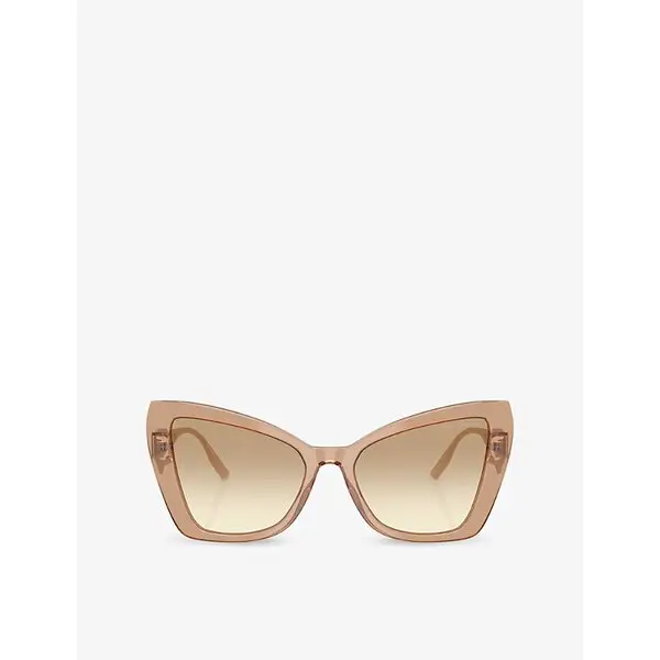 Dolce & Gabbana Cat-eye Acetate Sunglasses - Brown