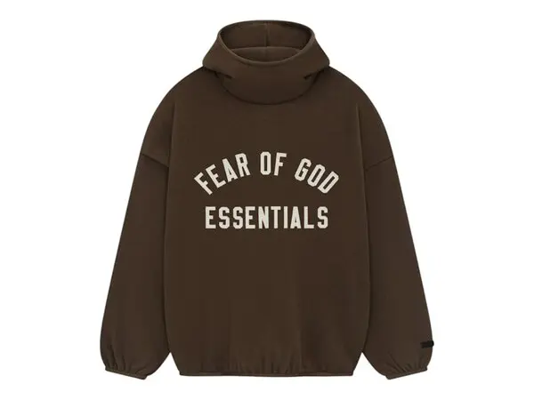 Fear Of God Essentials Brushed Hoodie - Brown