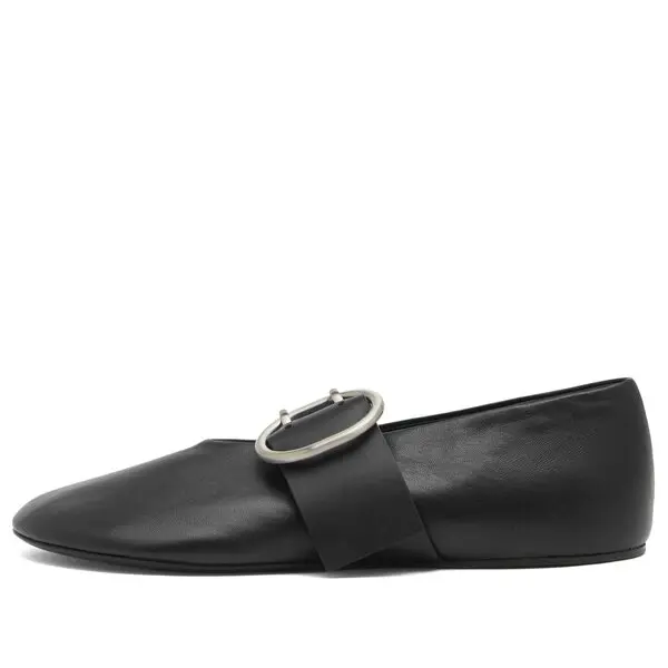 JIL SANDER Ballerina With Buckle - Black