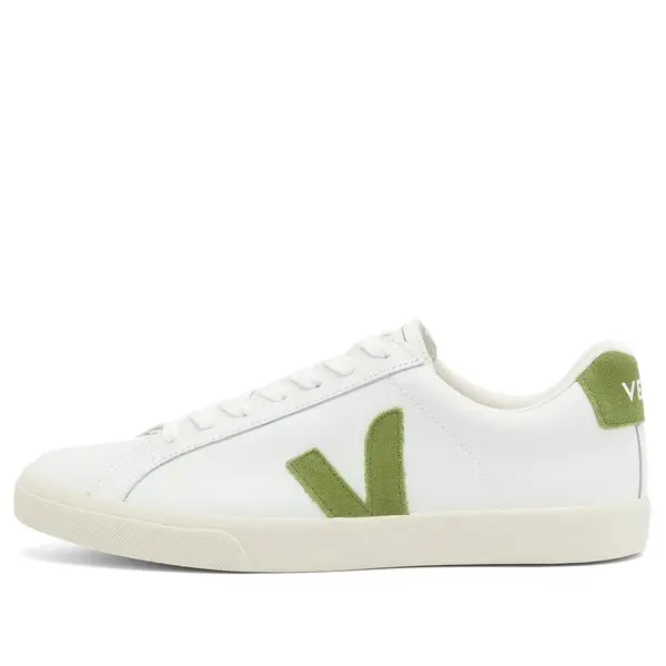 VEJA Esplar Logo Leather Sneakers - Extra/white/kiwi