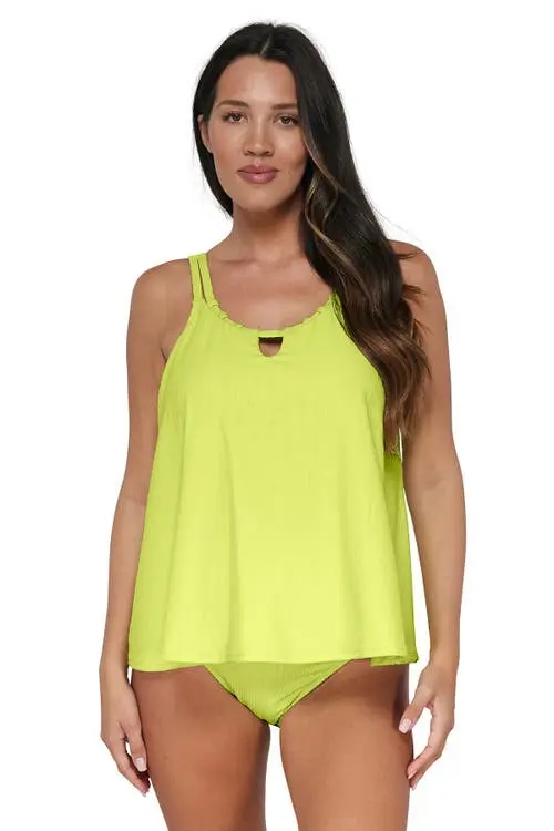 PACIFICA BY SUNSETS Sadie Tankini Top - Bright Pear
