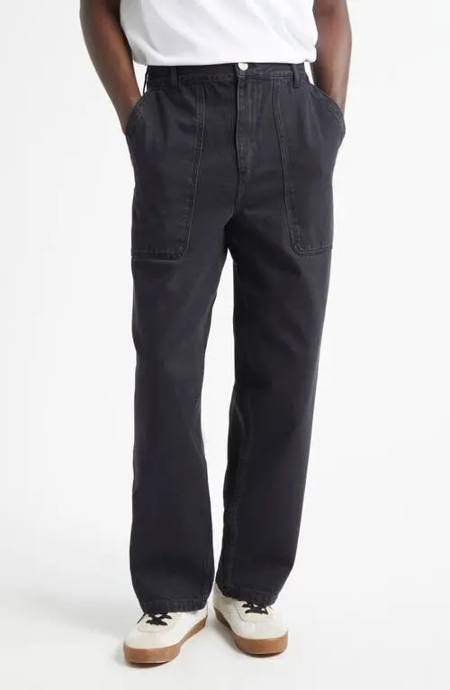 PALMES Regular Fit Patch Pocket Cotton Twill Pants