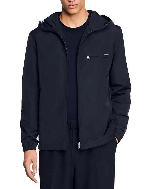 Sandro Regular Fit Nylon Windbreaker