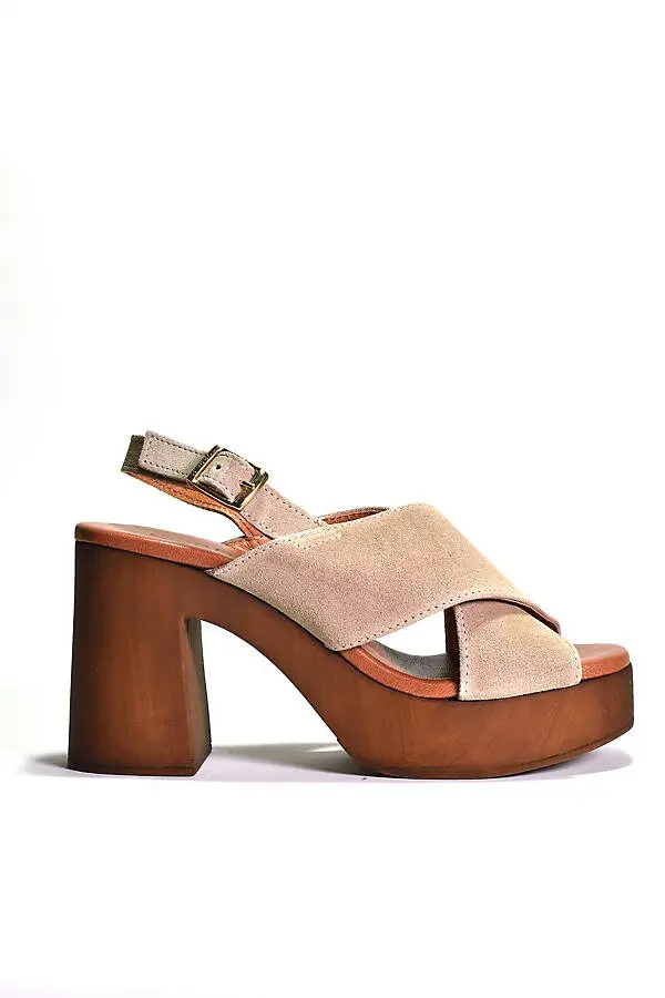 Cordani Wood-bottom Platform Heels
