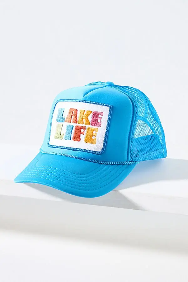 FRIDAY FEELIN Lake Life Trucker Hat - Blue