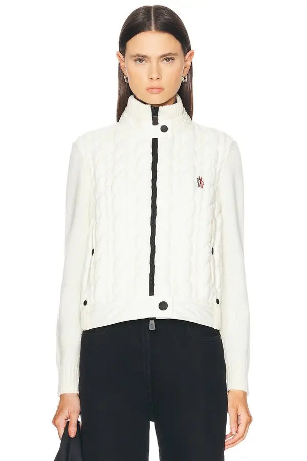 Moncler Zip Up Cardigan