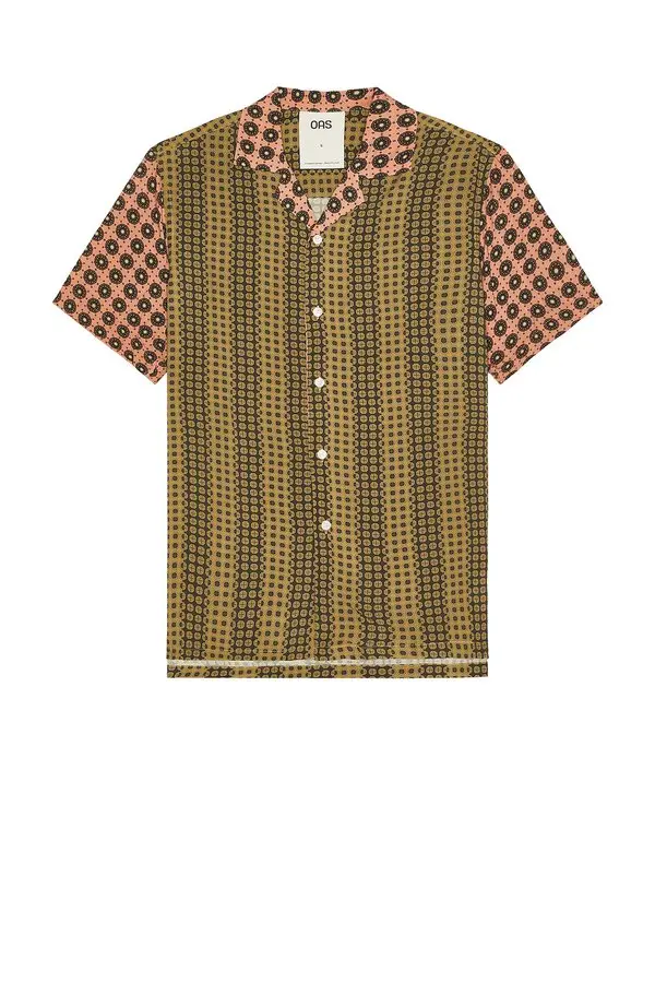 Oas Reverie Viscose Shirt In Olive