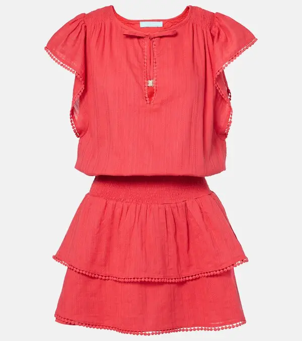Melissa Odabash Keri Tie Mini Dress - Red