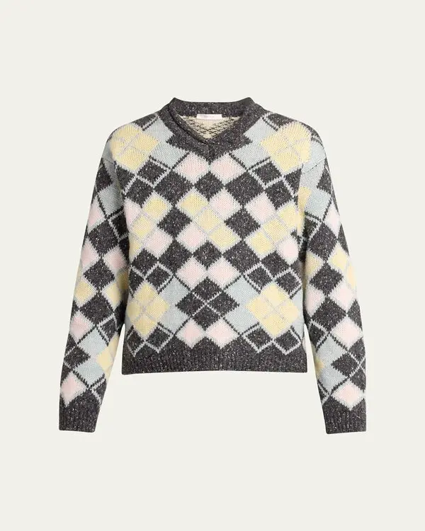 THE ROW Edoardo Argyle Sweater