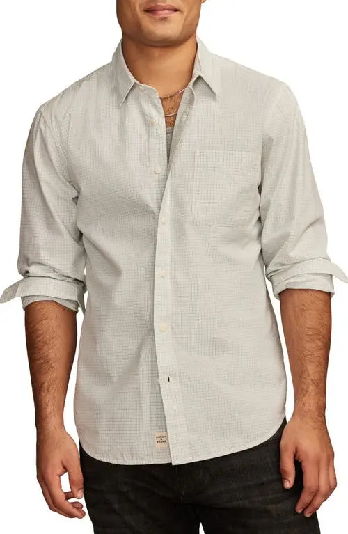 Lucky Brand Check Cotton Poplin Button-up Shirt