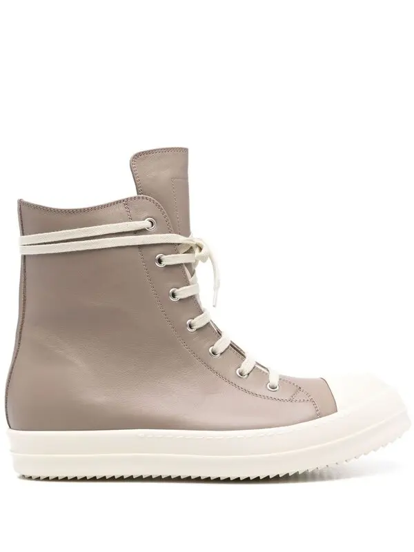 Rick Owens Hi-top Sneakers - Brown