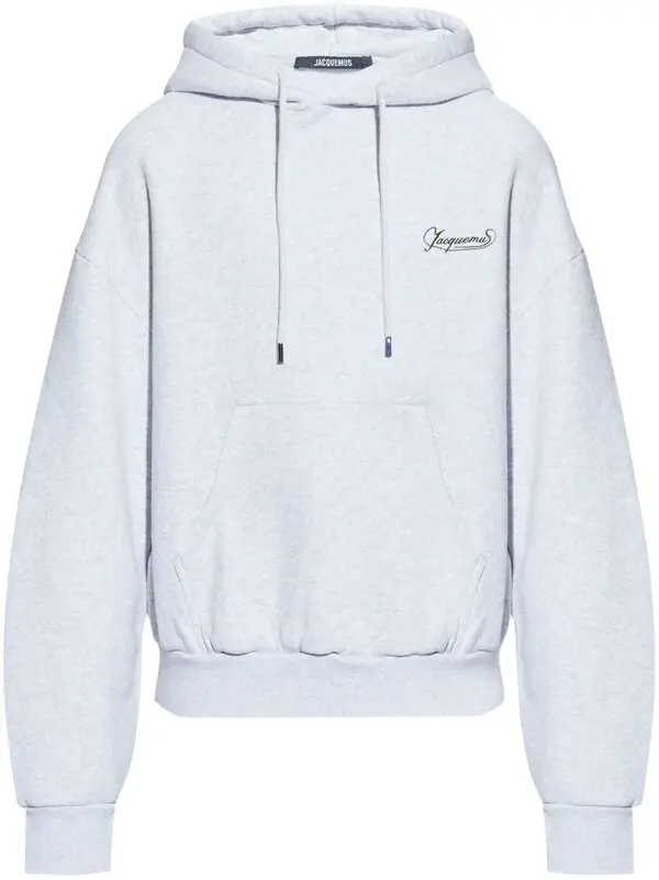 Jacquemus Gros Grain Hoodie - Grey
