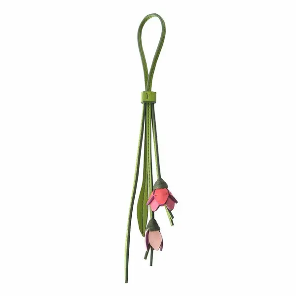 VERA BRADLEY Tulips Bag Charm - White