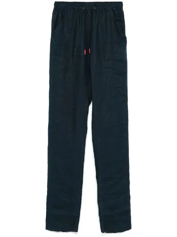Kiton Linen Trousers - Blue