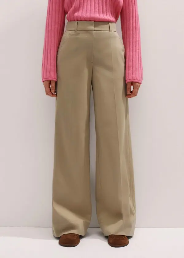 ME+EM Side Stripe Trousers - Camel