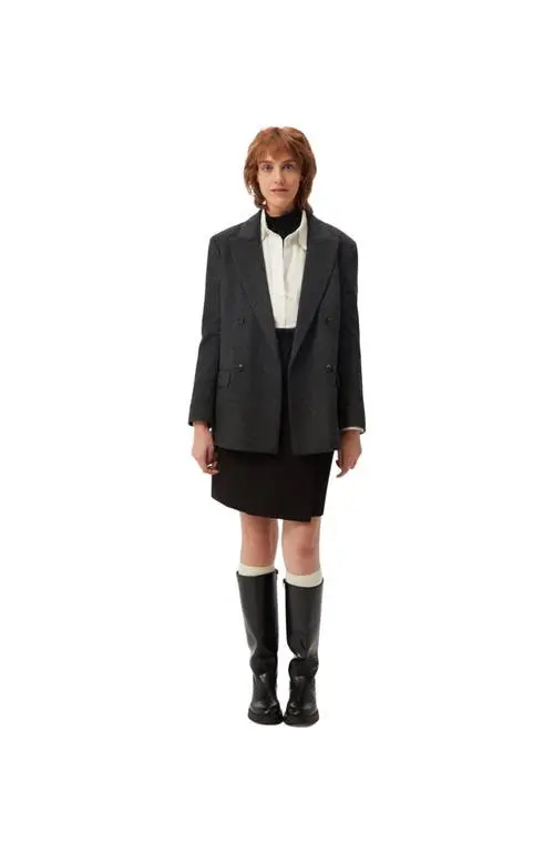 GOBI MONGOLIAN CASHMERE Double-breasted Blazer