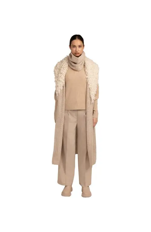GOBI MONGOLIAN CASHMERE Loop-stitched Vest