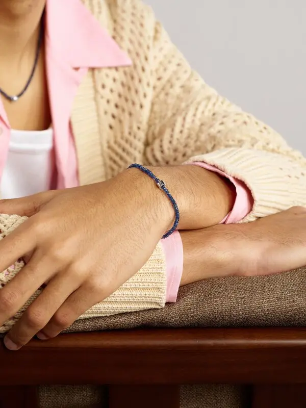 SUZANNE KALAN Infinite Sapphire Beaded Bracelet - Blue