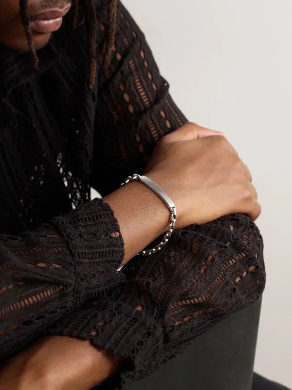 David Yurman Streamline® Brushed Sterling Id Bracelet - Silver