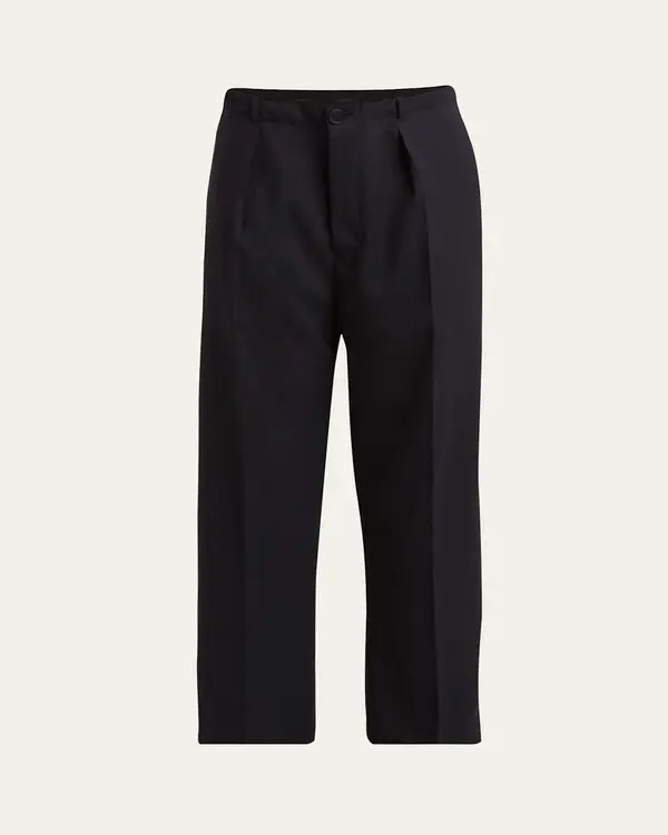 SETCHU Pleated Wool Gabardine Chino Pants