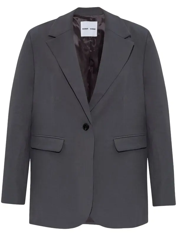 SAMSOE SAMSOE Single-breasted Blazer - Grey