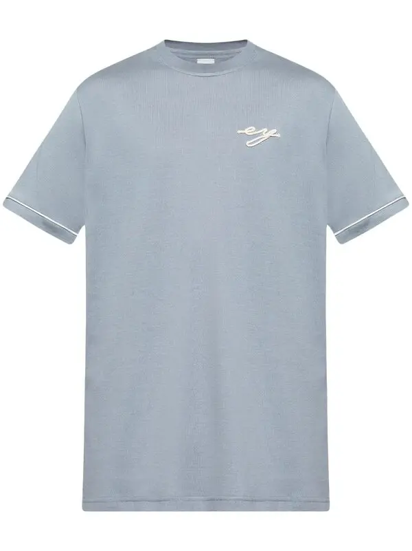 Eleventy Logo-embroidered T-shirt