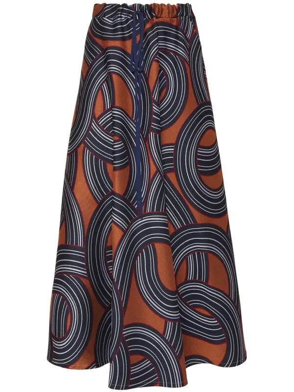 La DoubleJ Jacquard Midi Skirt