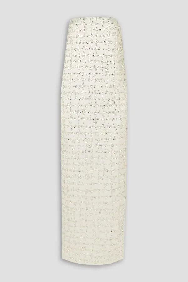 16Arlington Blaise Strapless Crystal-embellished Duchess-satin Maxi Dress