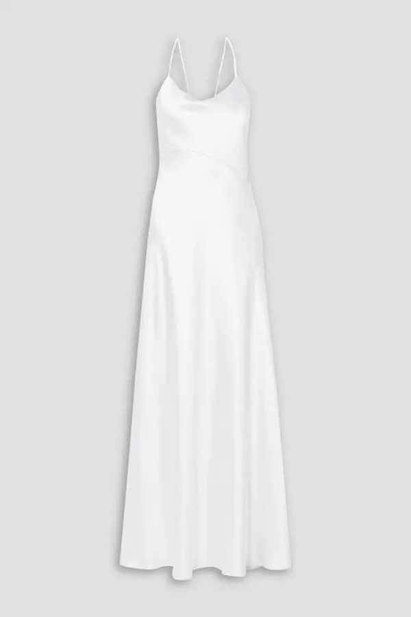 Galvan Spetses Silk-satin Gown