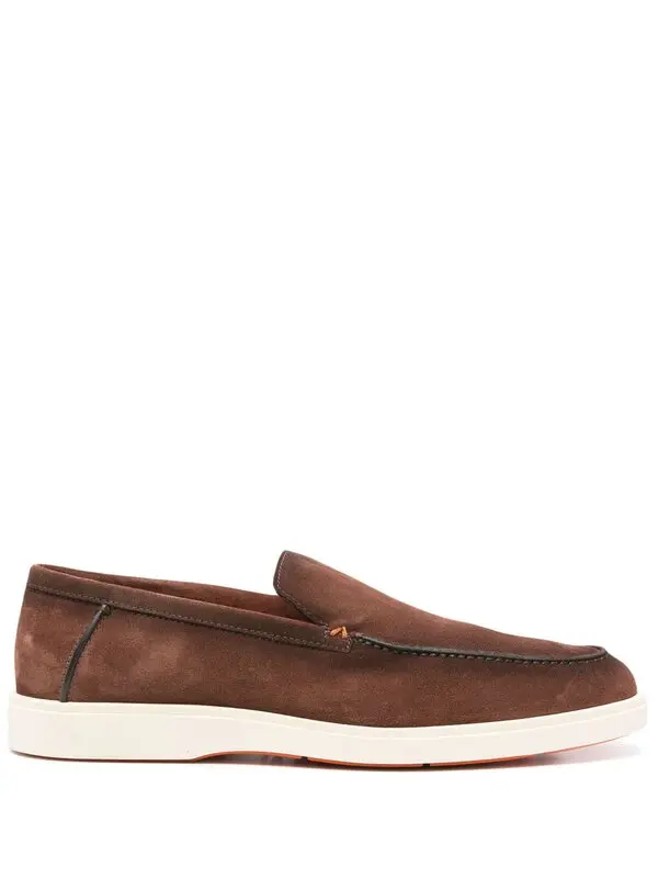 Santoni Suede Loafers
