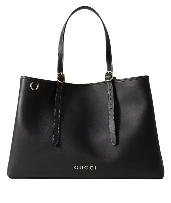 Gucci Gg Emblem Medium Leather Tote