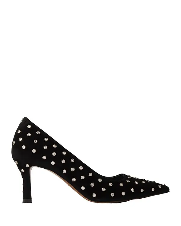 Maje Fayna Rhinestone Pointed Toe Pumps