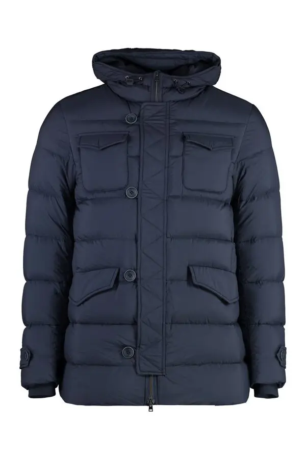 Herno L'eskimo Hooded Down Jacket - Blue