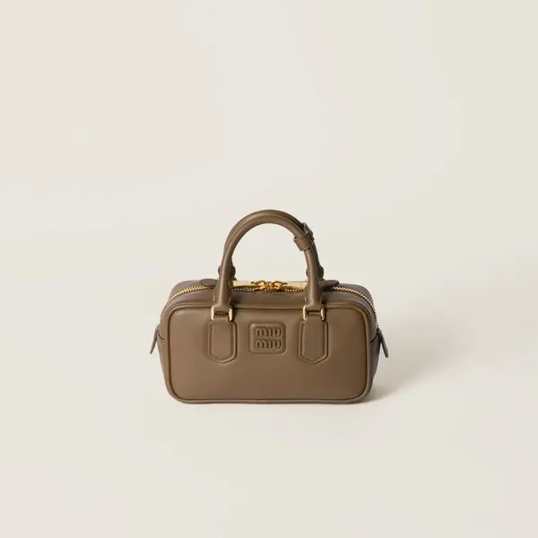 Miu Miu Arcadie Leather Bag - Tundra