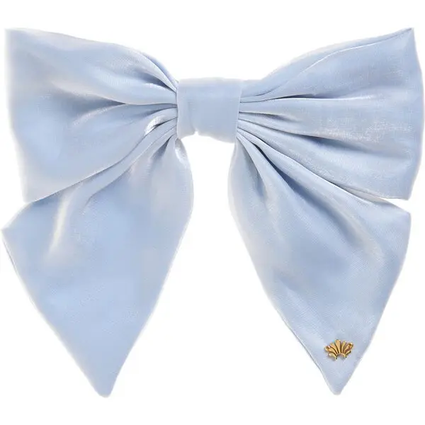 Lele Sadoughi Natalia Bow Barrette - Capri Blue