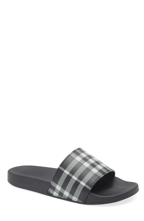 Burberry Furley Check Slide Sandal - Calico Check