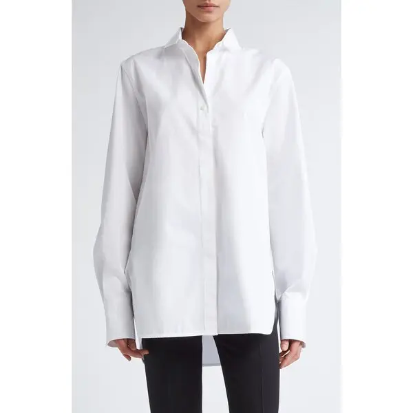 TOTÊME Wingtip Collar Organic Cotton Poplin Shirt