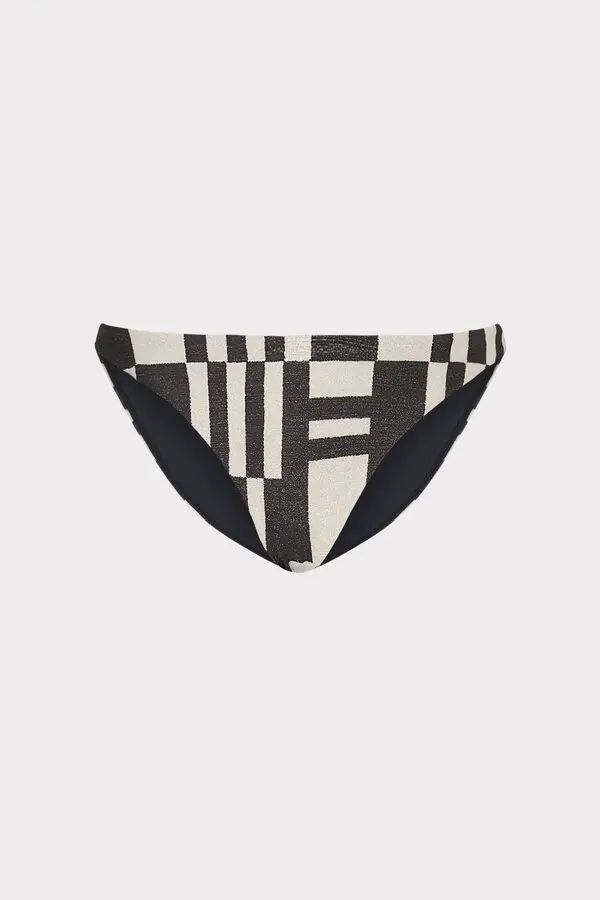 MILLY CABANA Margot Barcelona Shimmer Puzzle Bikini Bottom