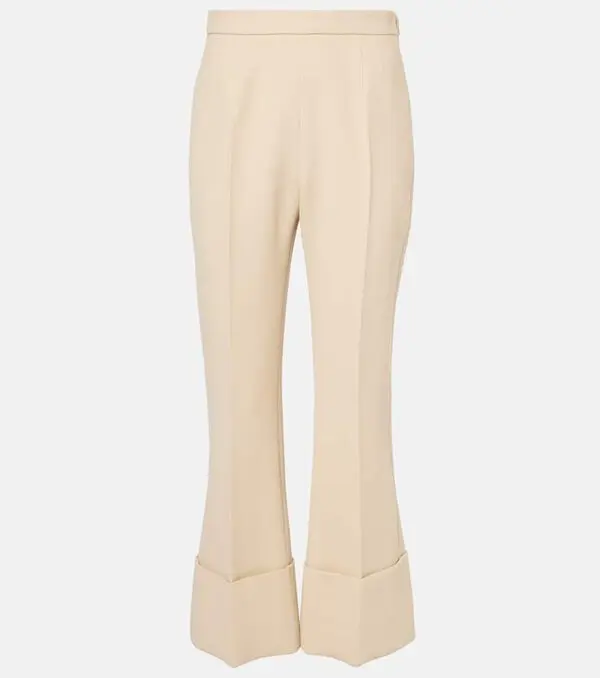 Valentino Garavani Virgin Wool Crêpe Flared Pants