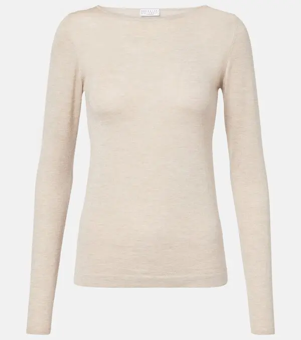 Brunello Cucinelli Cashmere And Silk-blend Sweater