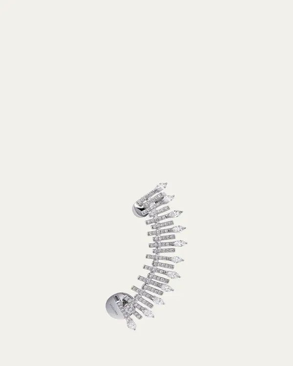SAVOLINNA Spiked Diamonds Climber Earring