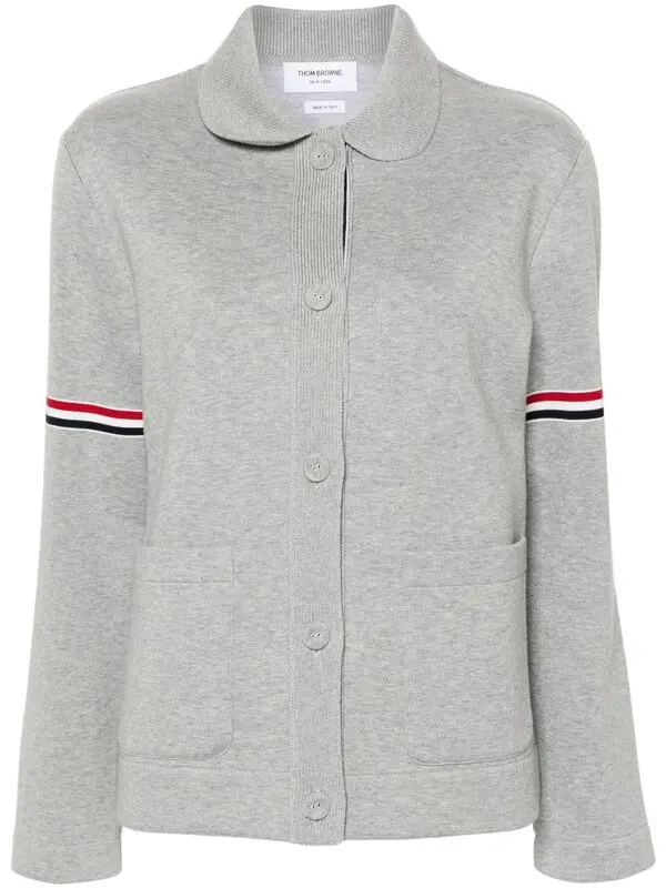 Thom Browne Rwb-stripe Cotton Jacket