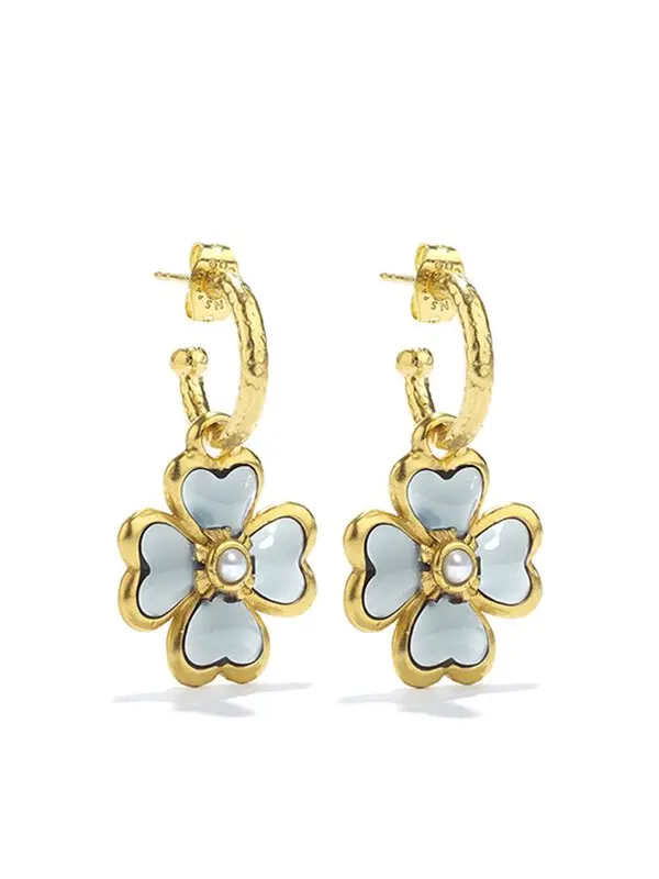 GOOSSENS Mini Trèfle Hoop Earrings