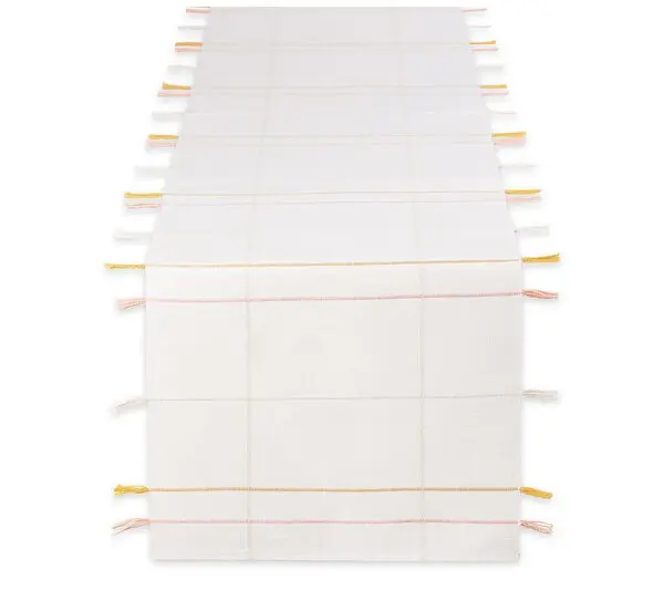 DESIGN IMPORTS Sunbeam Stripes Rib Table Runner