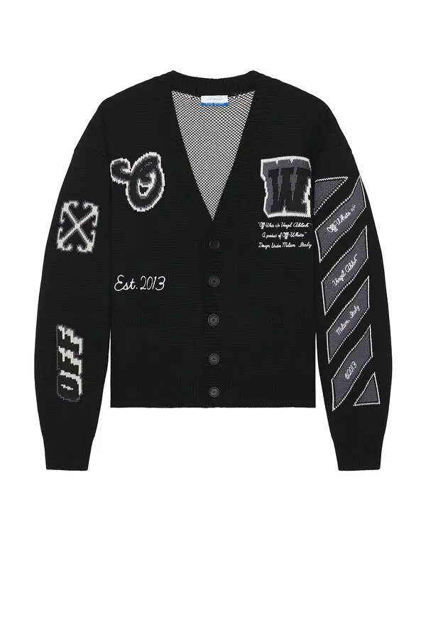 Off-White Varsity Cardigan - Black
