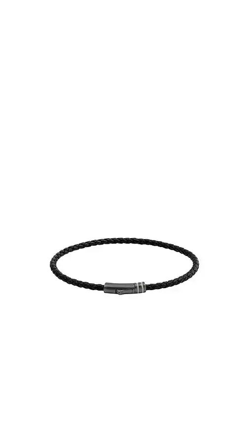 Miansai Juno Bracelet Solid Black Editorialist